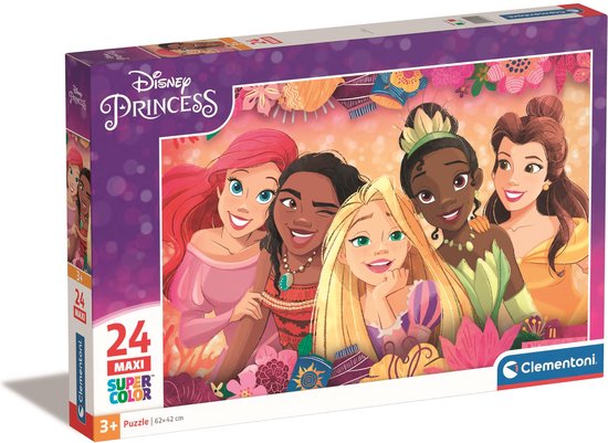 Clementoni - Puzzel - 24 Maxi Stukjes - Disney Princess - Kinderpuzzel - Vanaf 3 jaar | bol