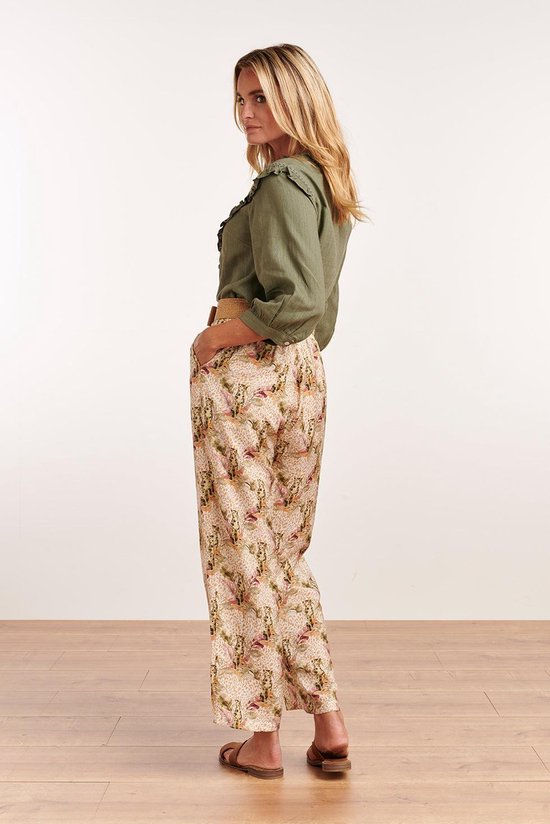 Smashed Lemon - Suki Broek - Beige/ Wit - 22127-010-720-XS | bol.com