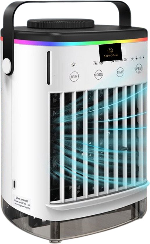 Arvona Mini Airco - Mobiele Airco - Aircooler Met Water - Luchtkoeler ...
