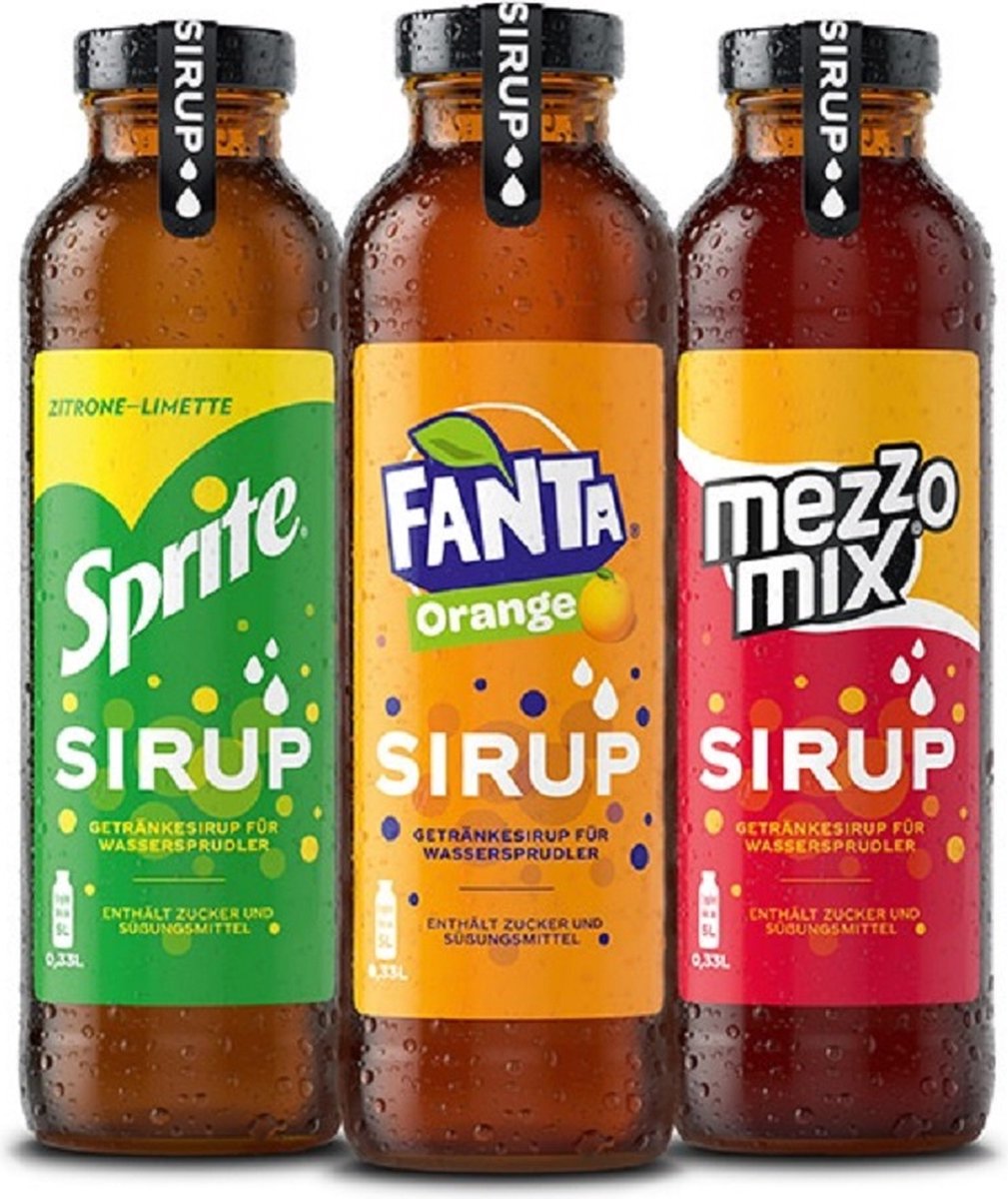 Sodastream Fanta , Sprite , Mezzo Mix Original Siroop 3 x 0,33L | bol