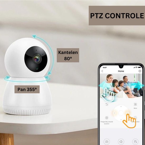 Techage HD WiFi 3MP Draadloze Babyfoon Met Camera - IP Camera ...