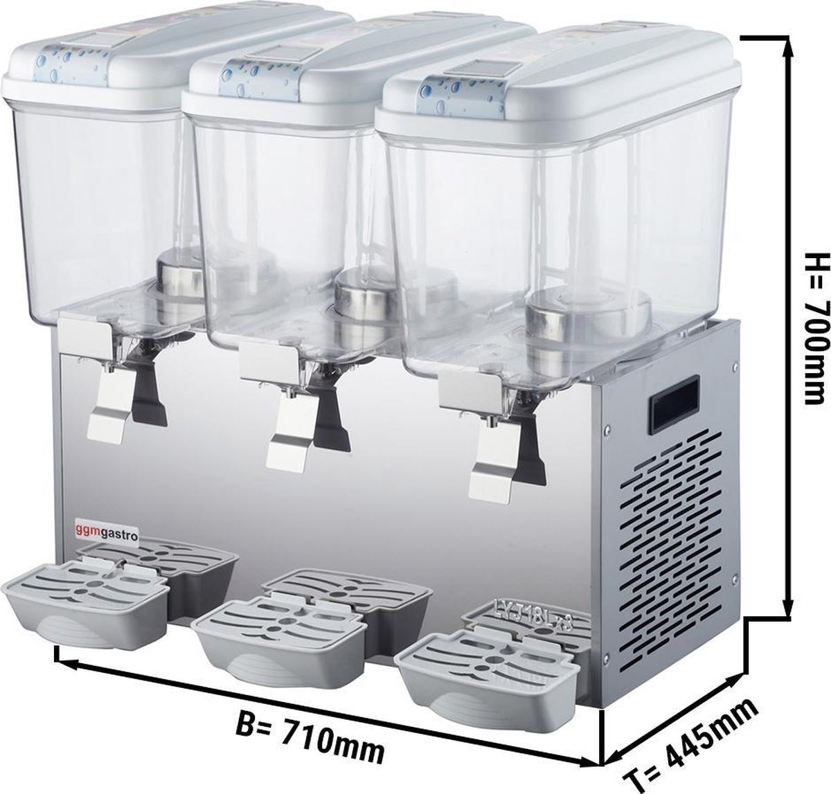 Sap dispenser - 3 x 18 Liter | Drankendispenser | Dispenser | Buffet ...