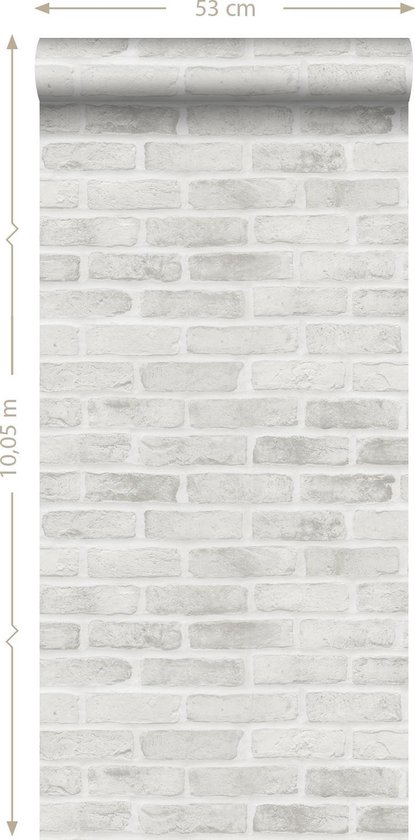 ESTAhome behang bakstenen grijs - 139137 - 0,53 x 10,05 m | bol.com