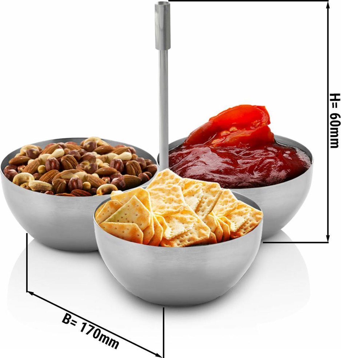 (3 stuks) Snack kommen set van 3 | GGM Gastro | bol.com