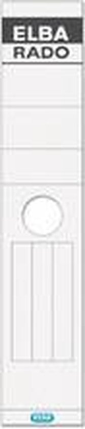 ELBA rugetiketten "ELBA RADO" - lang/breed, wit | bol