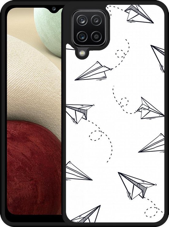 Samsung Galaxy A12 Hardcase hoesje Paper Planes - Designed by Cazy ...