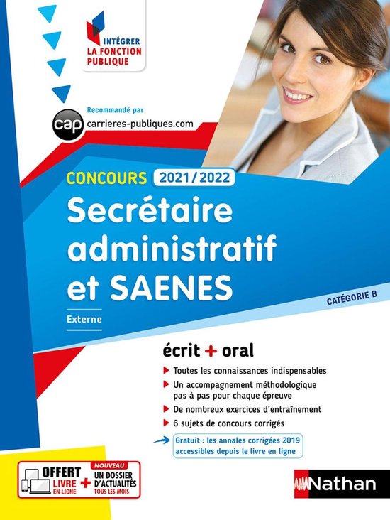 Concours Secrétaire administratif et SAENES 2021-2022 - CAT B N° 1 (IFP) 2021 (ebook),... | bol.com