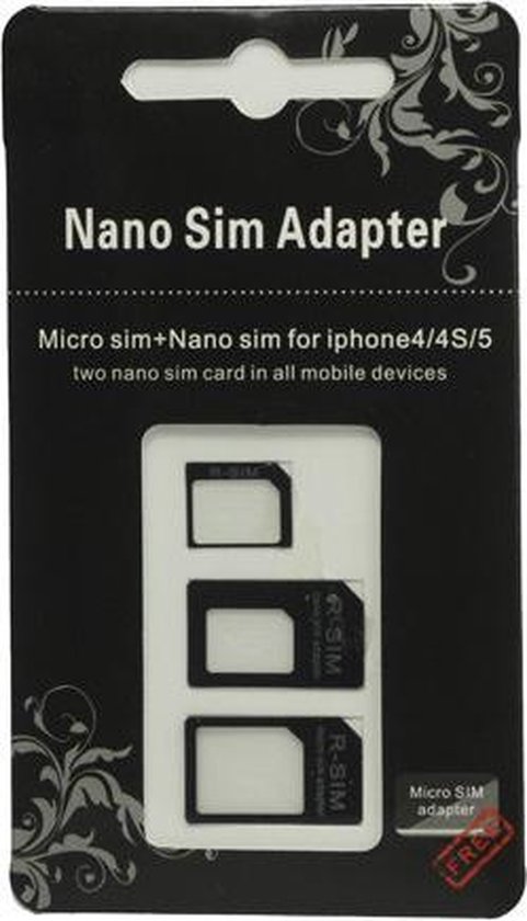 GadgetBay Simkaart Adapter Nano Micro Sim Verloopstukje | bol