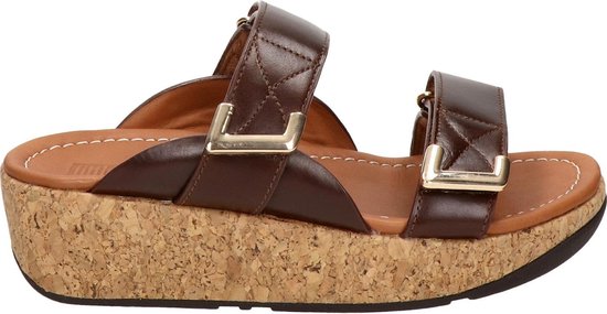Fitflop™ Slippers / Slides Dames - Remi Slides - Bruin - Maat 41 | bol