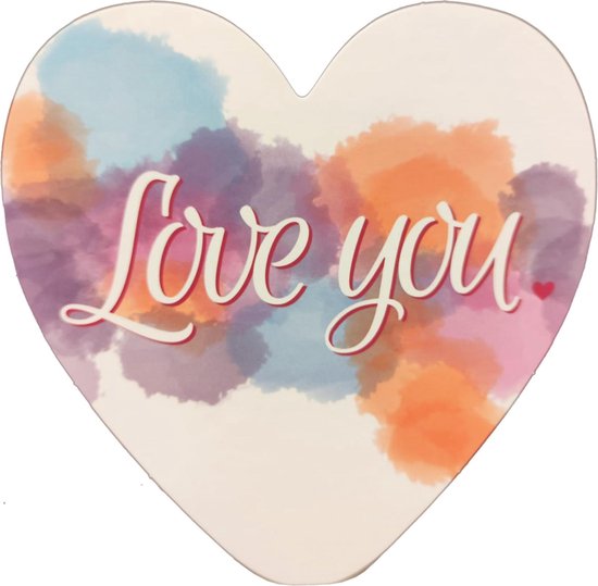 Kaart Hart Love You Hmv14
