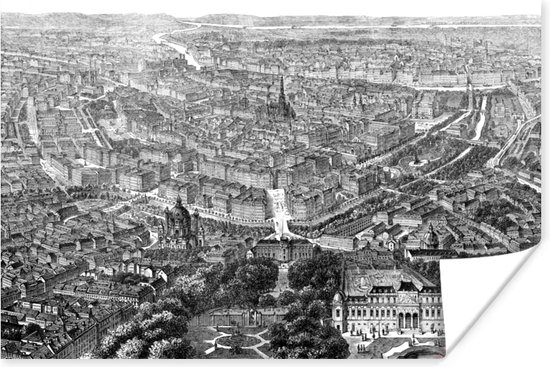 Illustration d'une photo aérienne de la ville allemande de Stuttgart ...