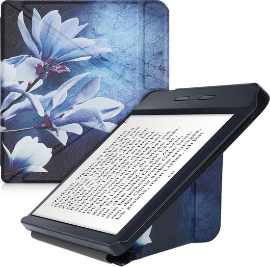 kwmobile hoes voor Kobo Libra H2O - Beschermhoes voor e-reader in wit / grijs / blauw | bol.com