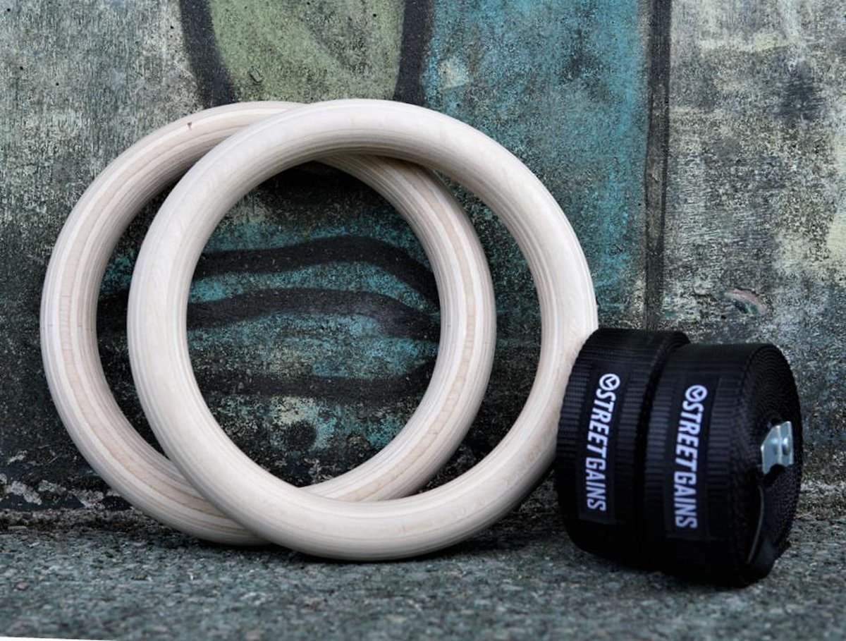 Houten Turn Gym Ringen (32MM) - StreetGains® | bol.com