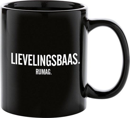 RUMAG Lievelingsbaas Mok Zwart | bol.com