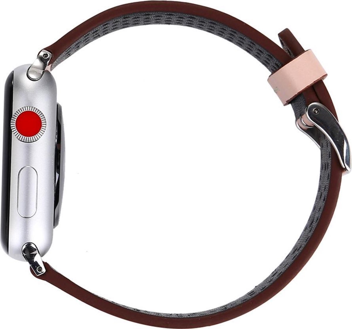 Smartwatchbandje By Qubix Dot Pattern Leren bandje - Roze - Geschikt ...