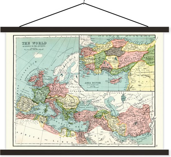 Posterhanger incl. Poster 60x45 cm - Schoolplaat - Antiek - Romeinen ...