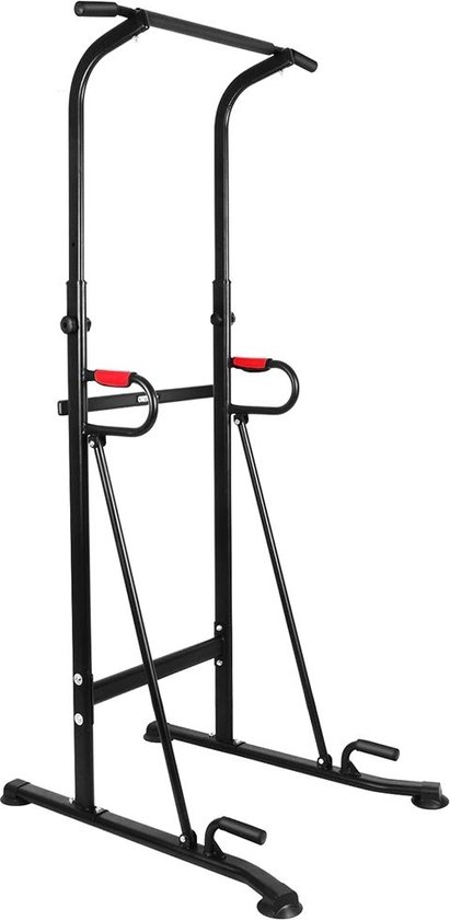 Homezie Pull up station | 6-niveaus | Power tower | Tot 136 kg | Pull ...