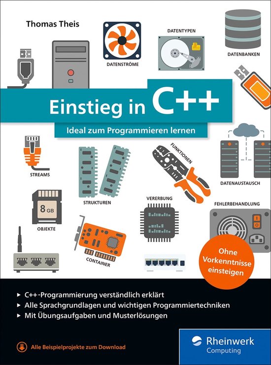 Einstieg in C++ (ebook), Thomas Theis | 9783836278652 | Boeken | bol