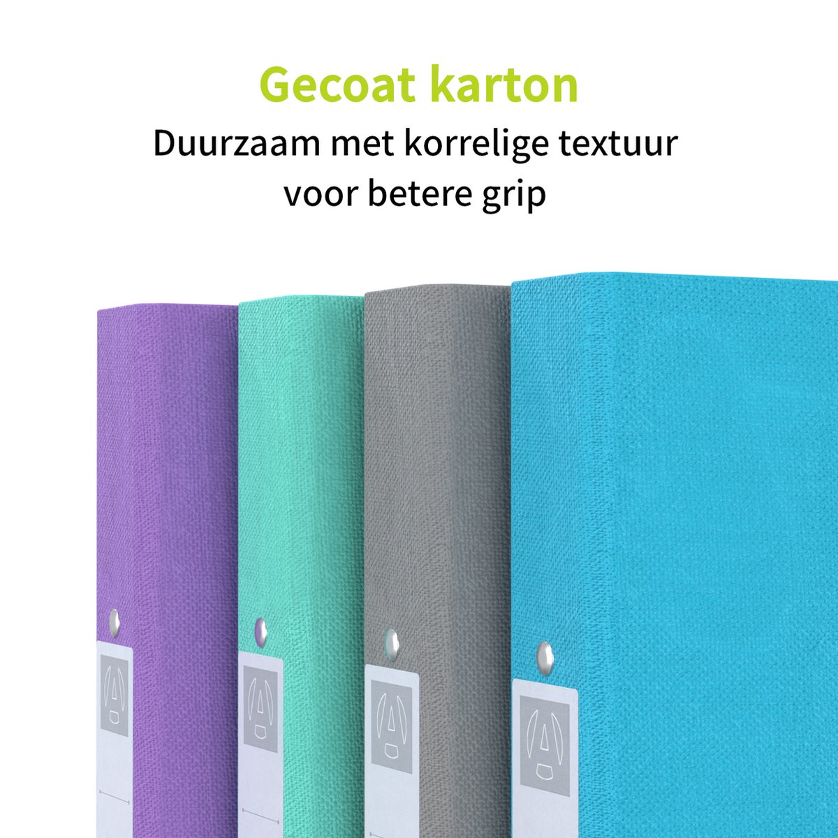 10 x Duurzaam A4 Ringmap - Zonder plastic, Gerecycleerd, Met 2 ringen ...