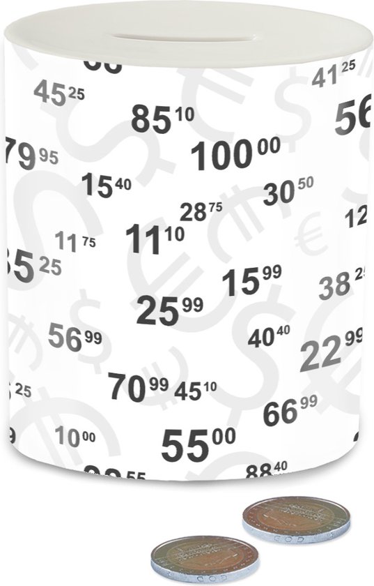 Spaarpot - Spaarblik - Euro - Dollar - Prijzen - Cijfers - Patronen ...