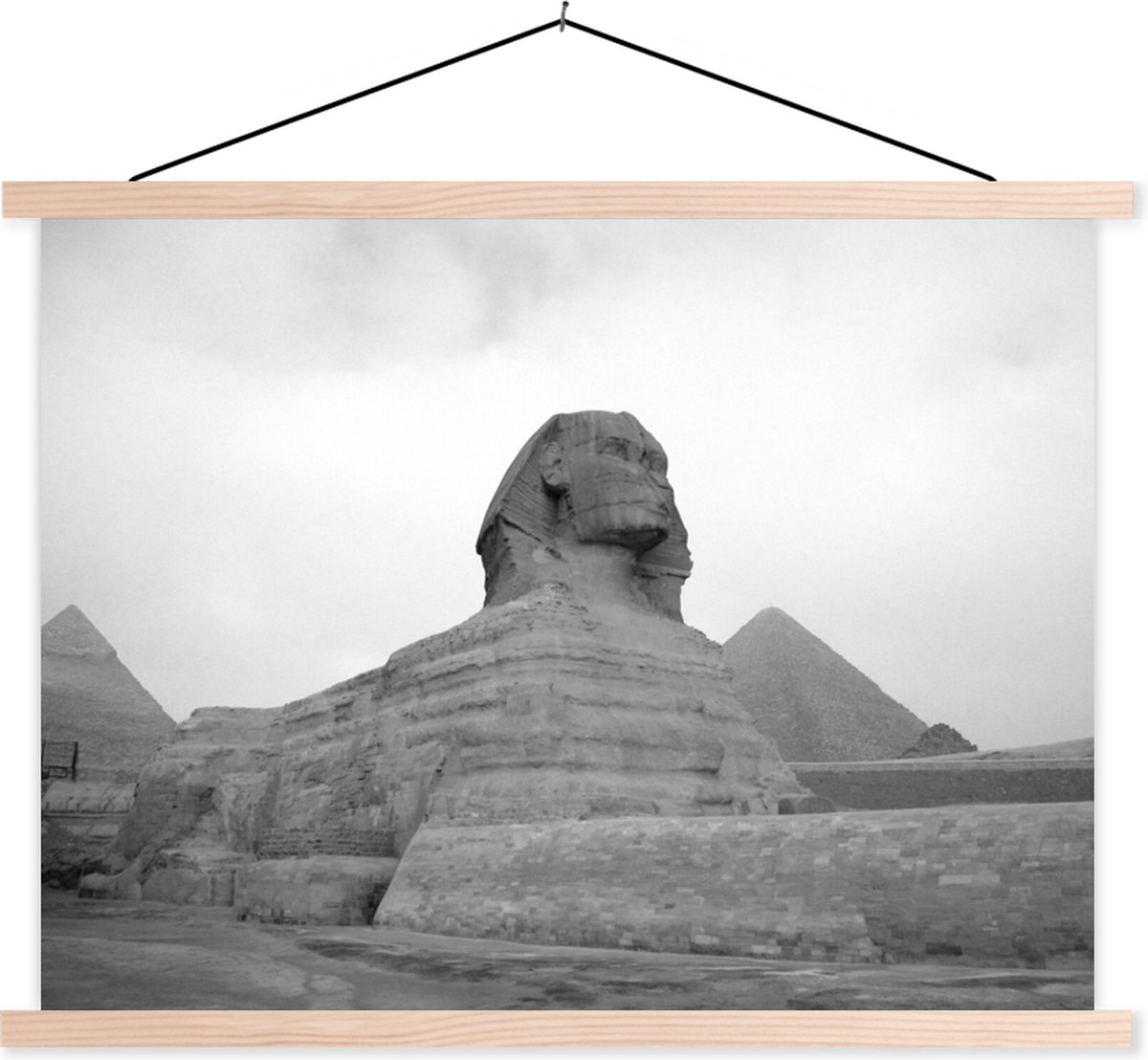 De Sfinx van Gizeh in Egypte - zwart wit | bol.com