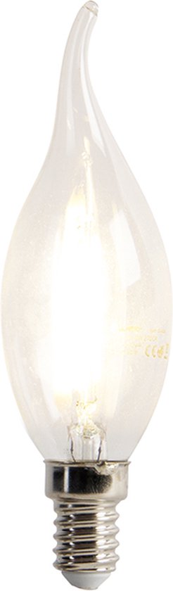 LUEDD E14 dimbare LED filament kaarslamp 3W 250 lm 2700K | bol.com