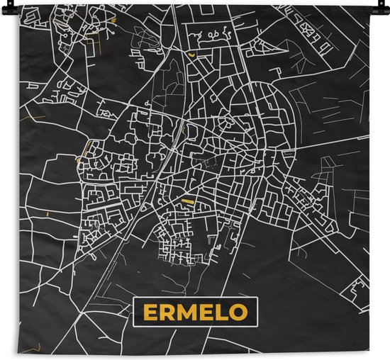 Wandkleed - Wanddoek - Ermelo - Plattegrond - Stadskaart - Kaart ...