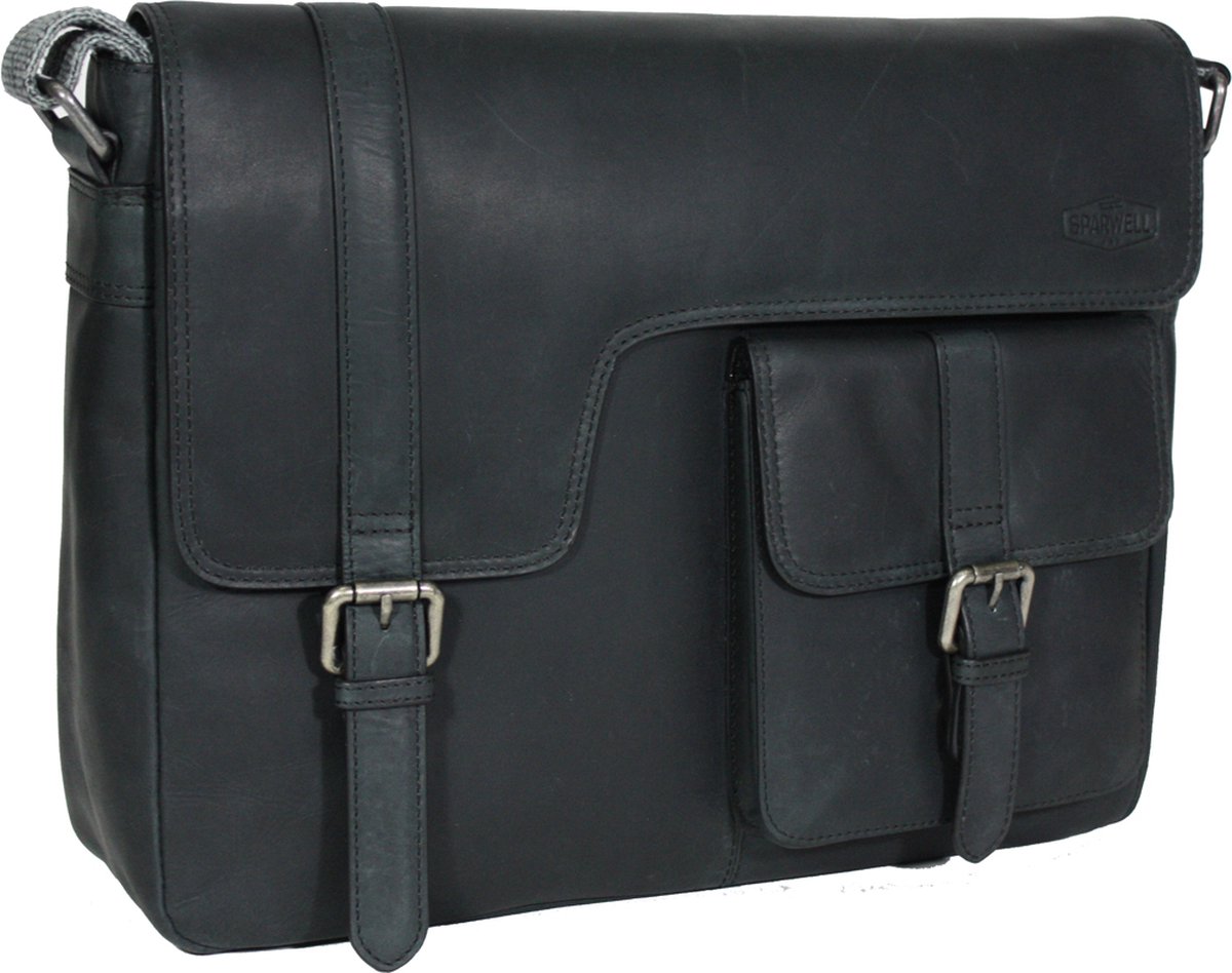 Stoere werktas business tas leer met laptopvak | bol