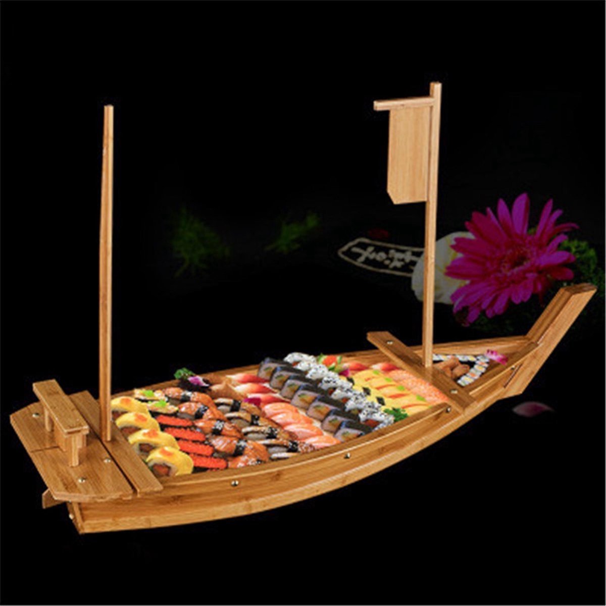Sushi Boot Bamboe, Dienblad ,Sushi Boat Bamboo 70cm,Japanse en ...