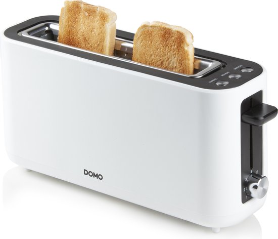 DOMO DO962T Broodrooster / Toaster - 2 sneden - Wit | bol