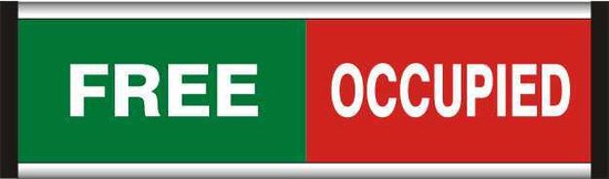 Free occupied bordje 100 x 30 mm | bol