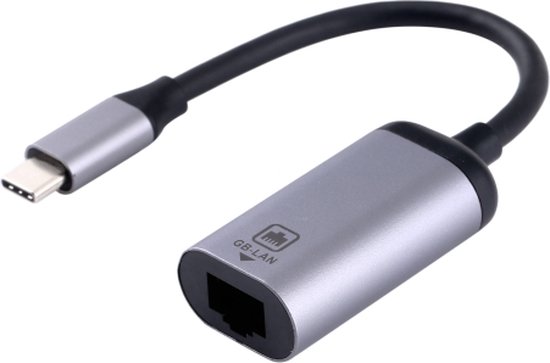 Type-C / USB-C Male naar RJ45 Female Adapter Converter | bol.com