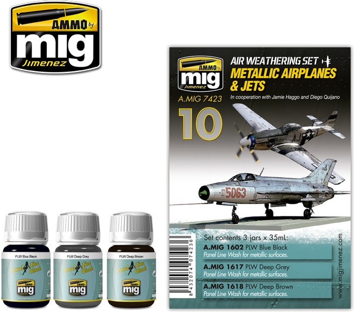 Mig - Metallic Airplanes & Jets (Mig7423) - modelbouwsets ...