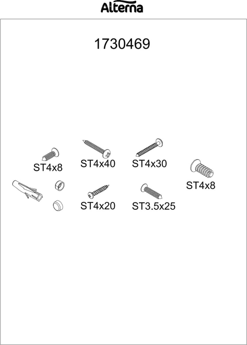 Guo Free basic bevestigings schroeven. set | bol.com