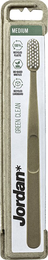Jordan Green Clean Tandenborstel Medium | bol