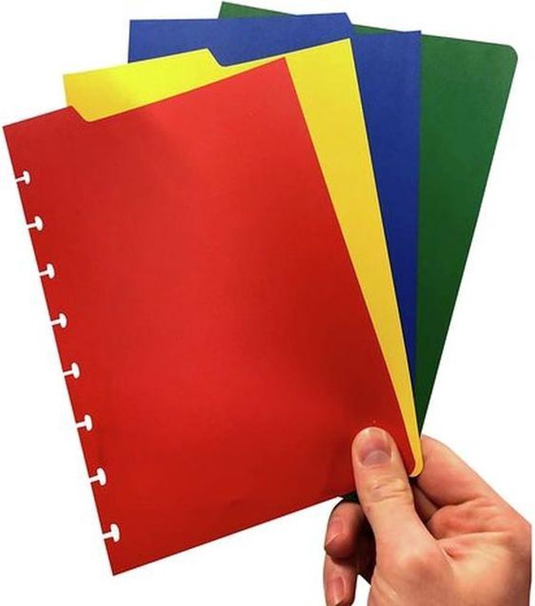 CORRECTBOOK Tabbladen, Blauw, Rood, Groen en Geel | bol.com
