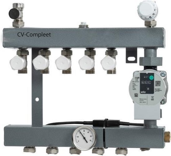 CV-Compleet vloerverwarming verdeler 6 groepen | bol
