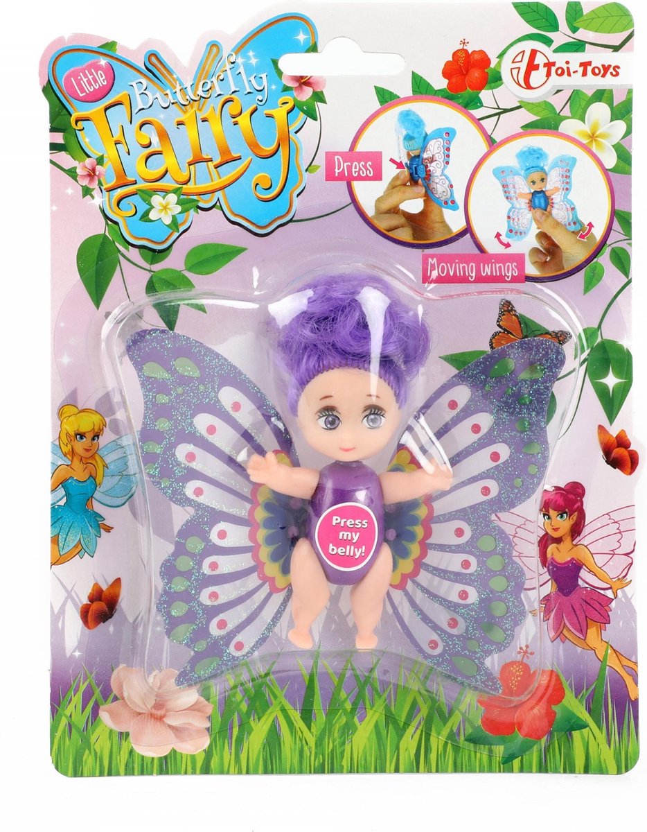 Toi-toys Baby Fee Met Beweegbare Vleugels Paars | bol.com