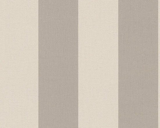 AS Création Elegance 2 - STREPEN BEHANG - beige bruin - 1005 x 53 cm ...