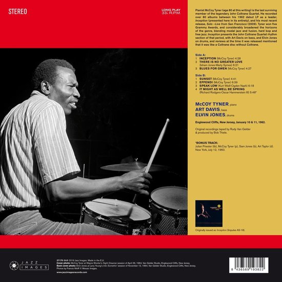 Inception, McCoy Tyner | Muziek | bol