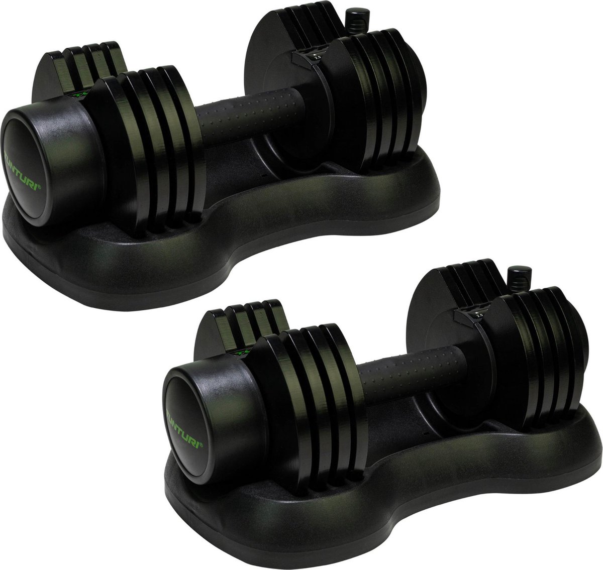 Tunturi - Gewichten set - Gewichen - Verstelbare Dumbellset - 2 Stuks ...