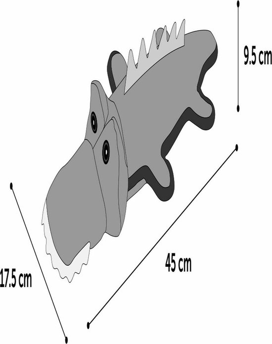Flamingo - Strong Stuff - Krokodil - 17x45x9cm | bol.com
