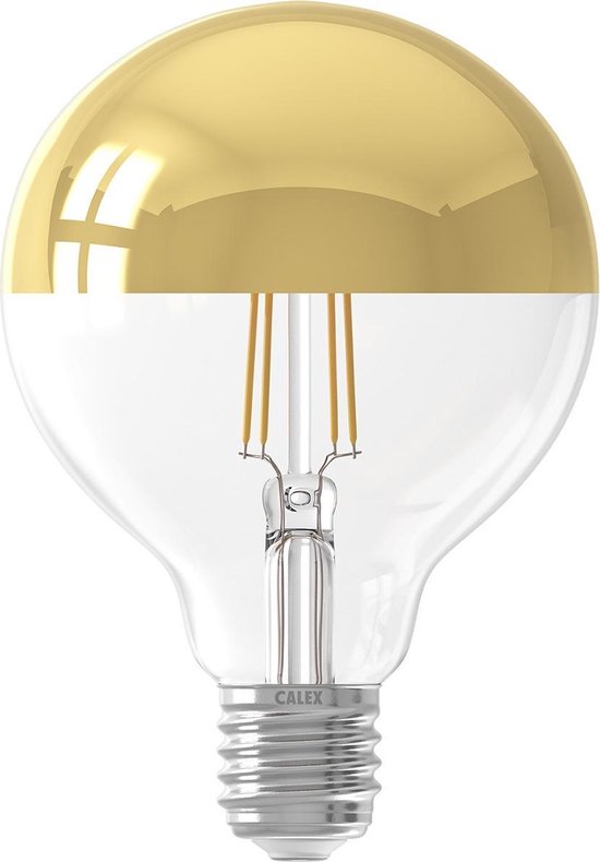 CALEX - LED Lamp - Globe - Filament G95 Kopspiegellamp - E27 Fitting - Dimbaar - 4W -... | bol