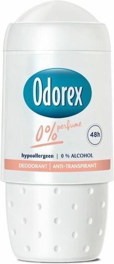 Odorex 0% Parfum Deodorant Roller - Voordeelverpakking - Unisex - 6x ...