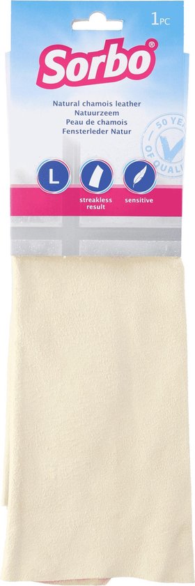 2x Zeemdoeken/zemen lappen 35 x 52 cm - Ramenlappen krasvrij en ...