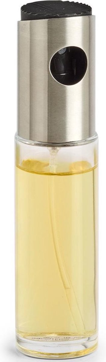 3x Glazen azijn/olie flesjes met sproeikop 100 ml - Zeller - Keuken ...