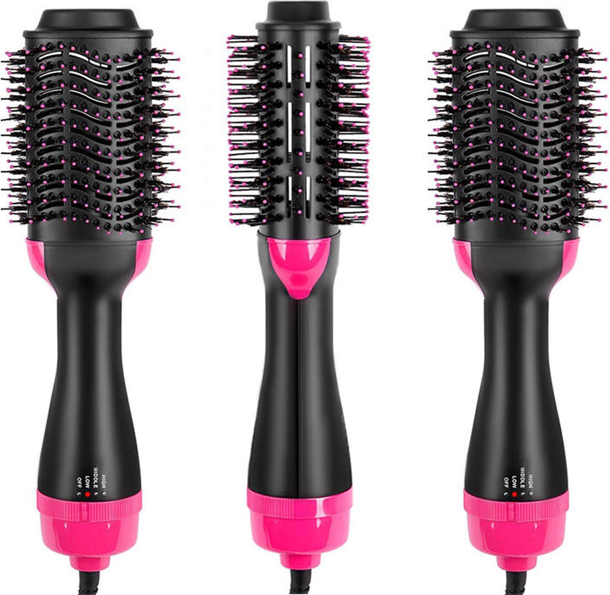 Shoppen Voor Iedereen Föhn borstel- 240V haarfohn paars | bol.com