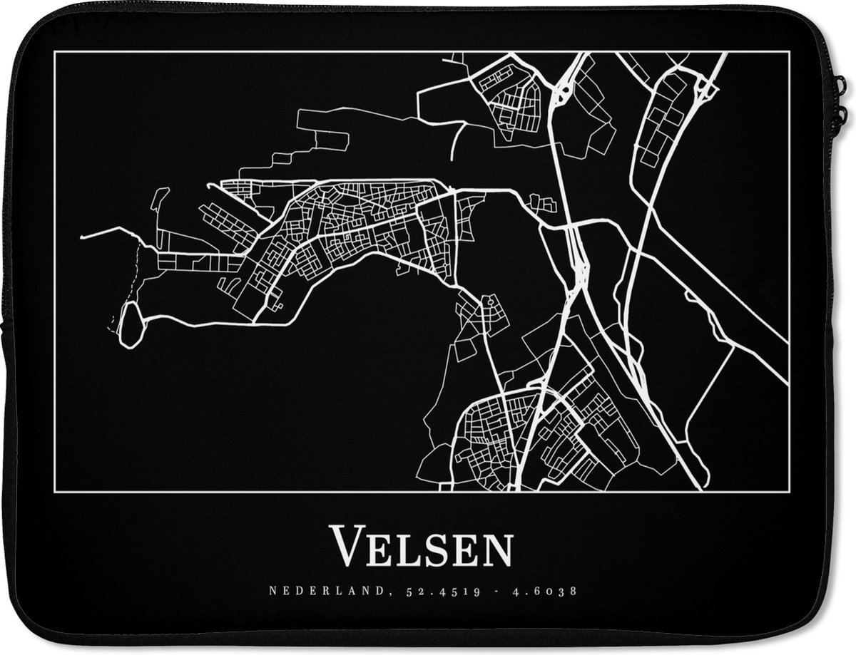 Laptophoes 17 inch - Velsen - Stadskaart - Kaart - Plattegrond - Laptop ...