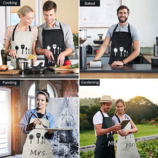 Keukenschort Set – Keuken Textiel Accessiores – Kitchen Apron – Chefs ...