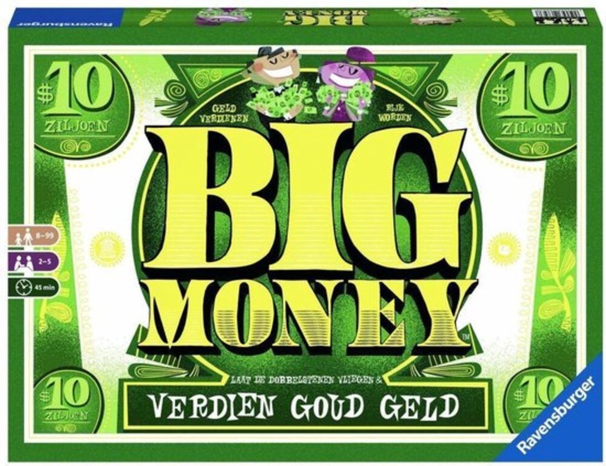 Big Money ''Verdien Goud Geld'' - Bordspel - Geld - Educatief - Vermaak ...